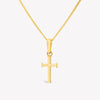 Small Cross Gold Pendant Necklace – Michele Jewelry